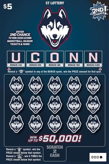 UCONN® (#1862) - Connecticut Scratch-Off | ScratchOdds