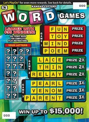 WORD GAMES (#433) - Kansas Scratch-Off | ScratchOdds